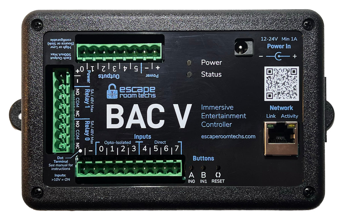 BAC V Controller – Escape Room Techs